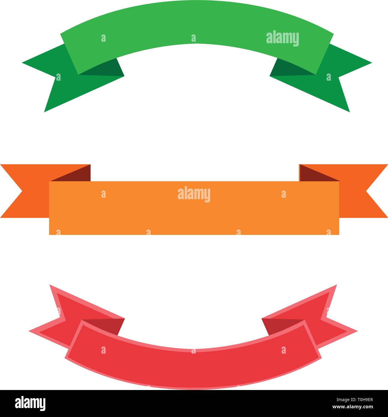 set of ribbons frames vector illustration design Stock Vector Image ...