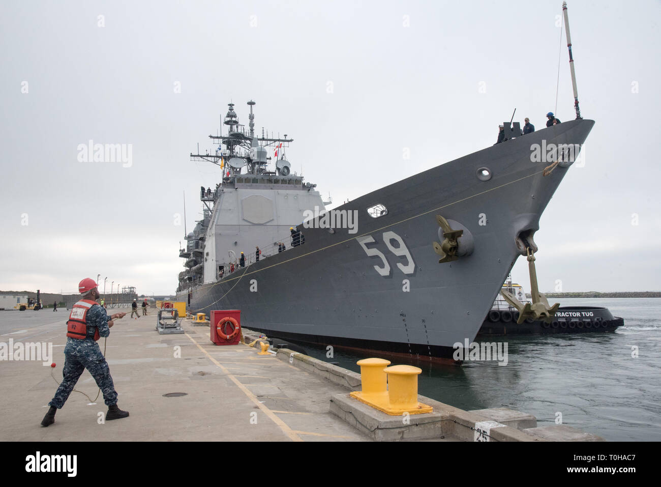 SEAL BEACH, Calif. (March 19, 2019) Ticonderoga-class guided-missile cruiser USS Princeton (CG ...