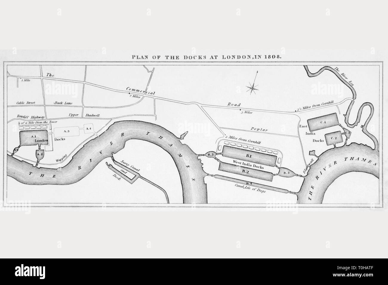 London docks 19th century hi-res stock photography and images - Alamy