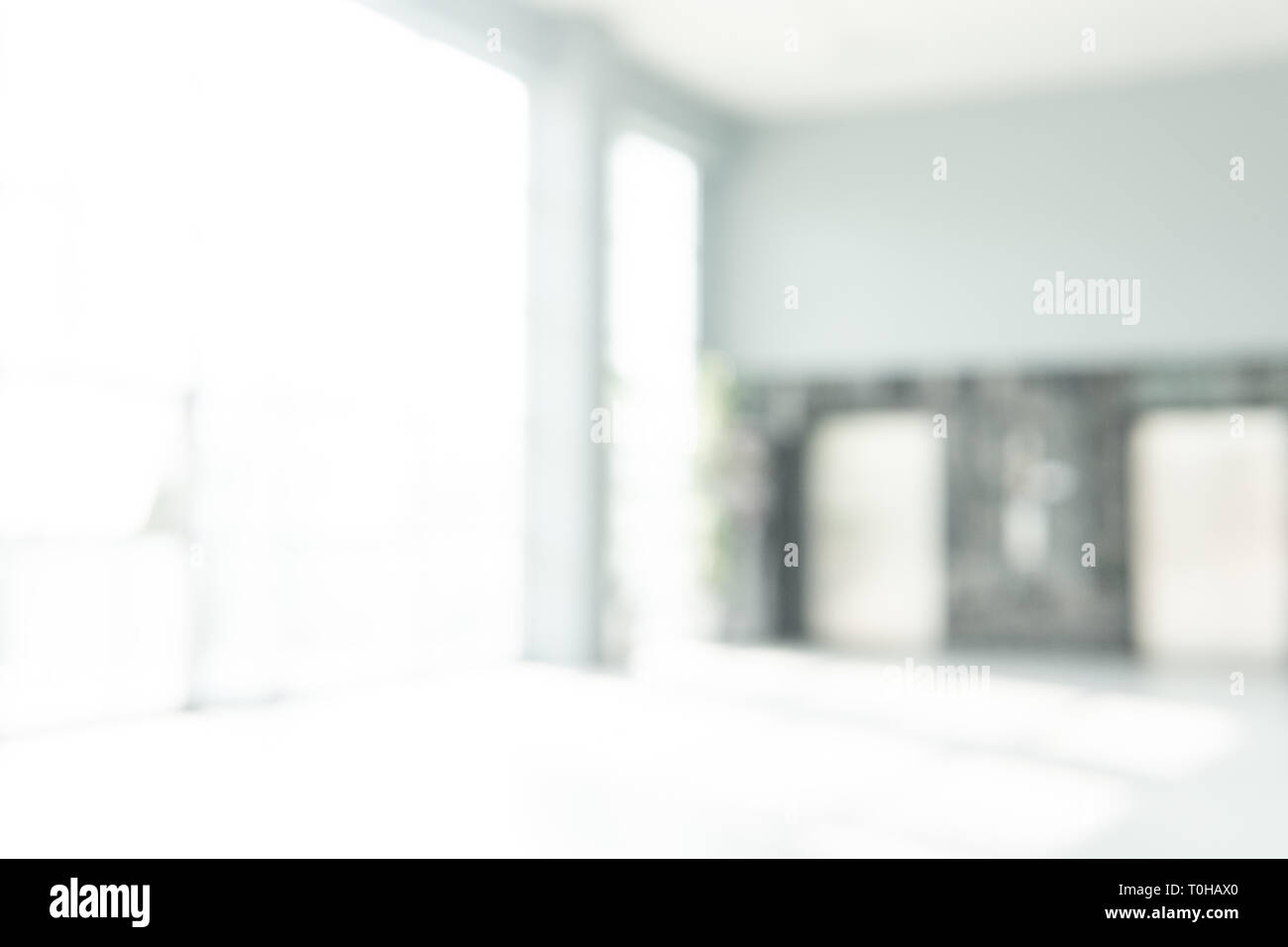 Abstract blurred white doctor medical office room background concept ...