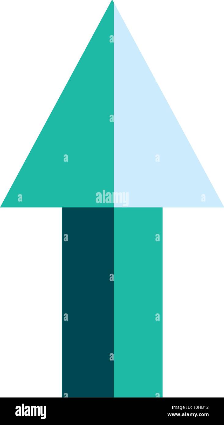 green arrow profit on white background vector illustration Stock Vector ...