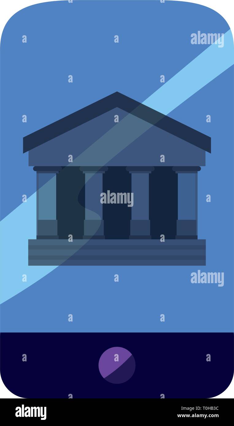 mobile bank app on white background vector illustration Stock Vector ...