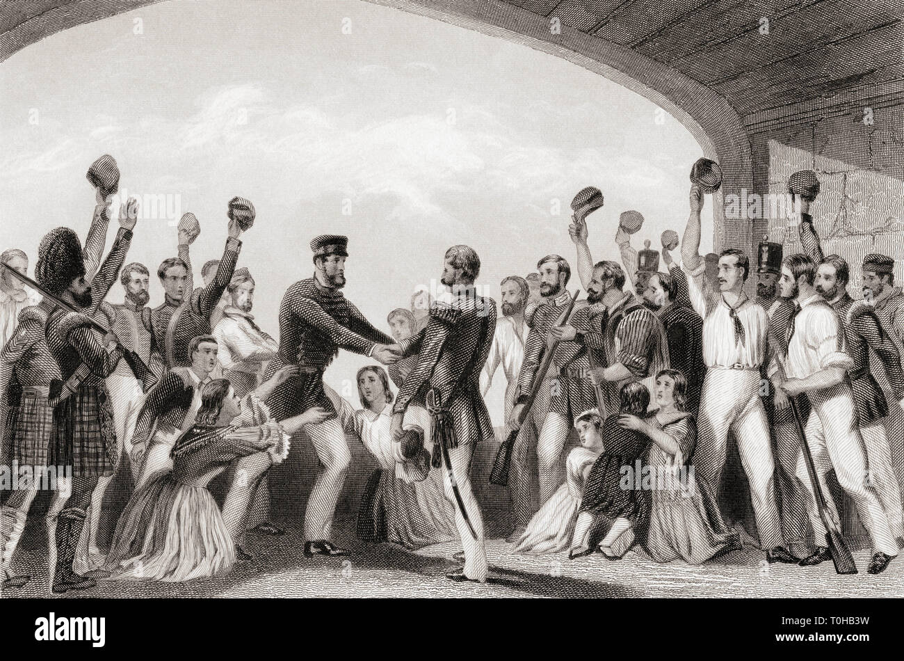 Relief of Lucknow by General Havelock, India, Asia, 1857 Stock Photo ...