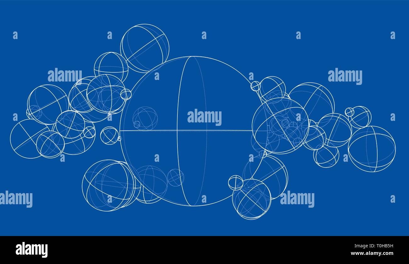 Abstract outline spheres concept. Vector Stock Vector Image & Art - Alamy
