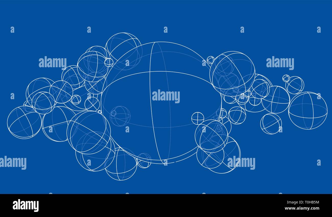 Abstract outline spheres concept. Vector Stock Vector Image & Art - Alamy