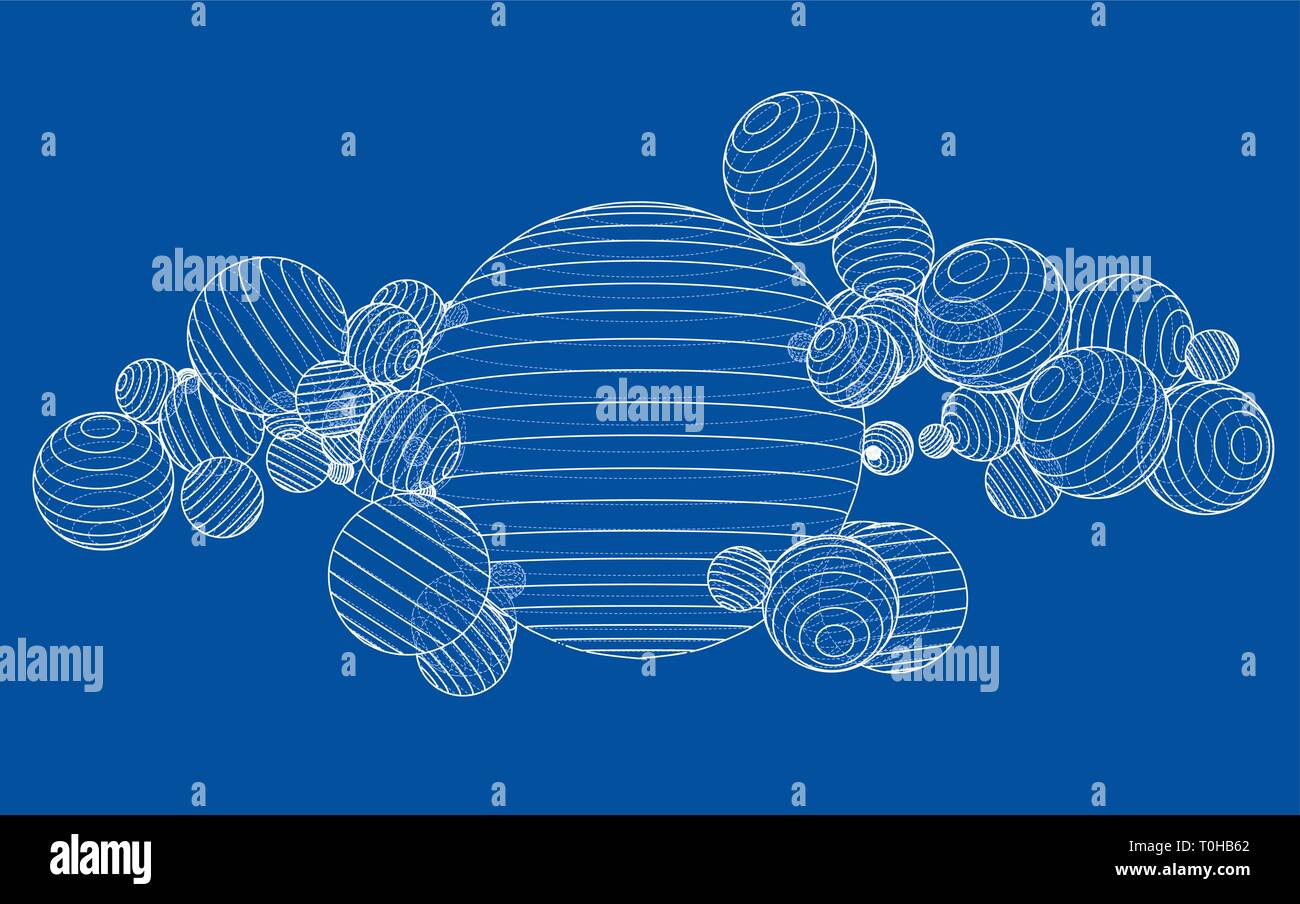 Abstract outline spheres concept. Vector Stock Vector Image & Art - Alamy