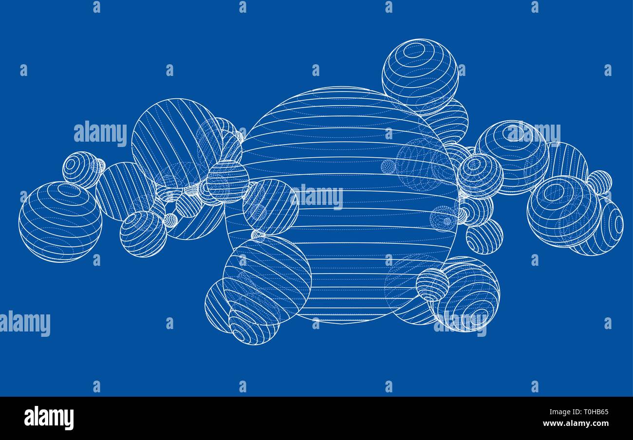 Abstract outline spheres concept. Vector Stock Vector Image & Art - Alamy