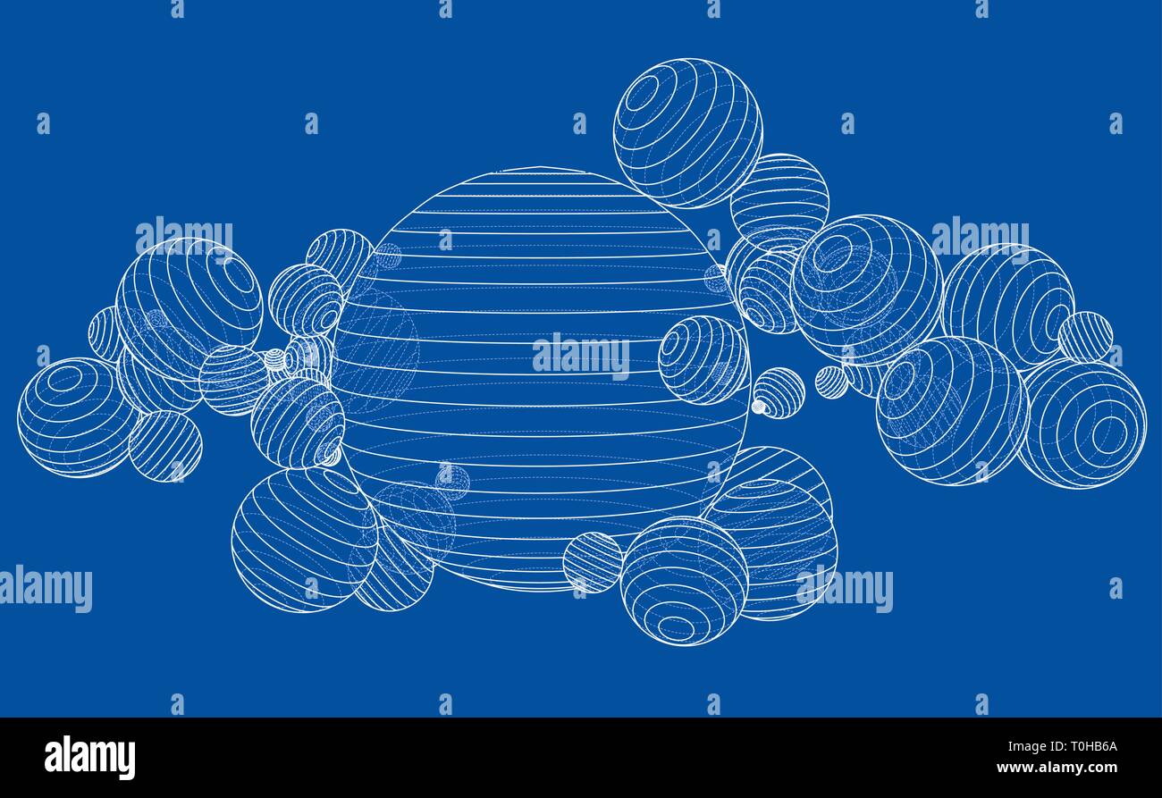 Wire frame sphere network Stock Vector Images - Alamy