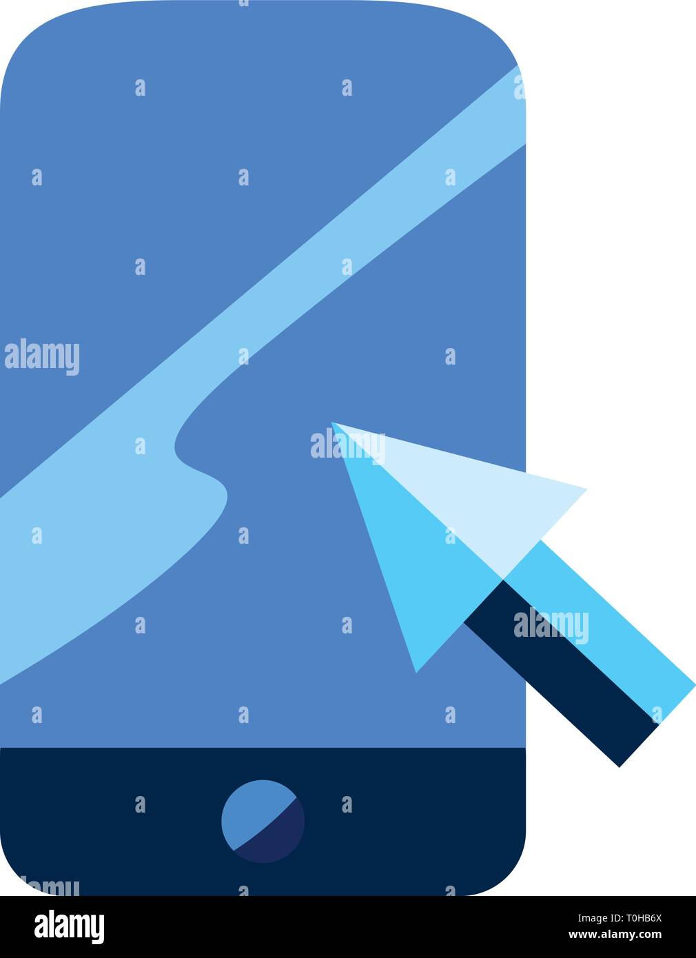 cellphone arrow cursor vector illustration design design Stock Vector ...