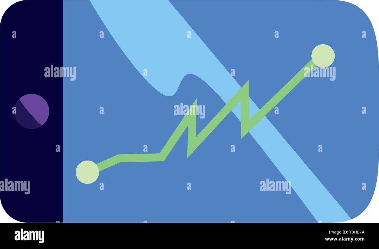 cellphone diagram line point report vector illustration Stock Vector ...