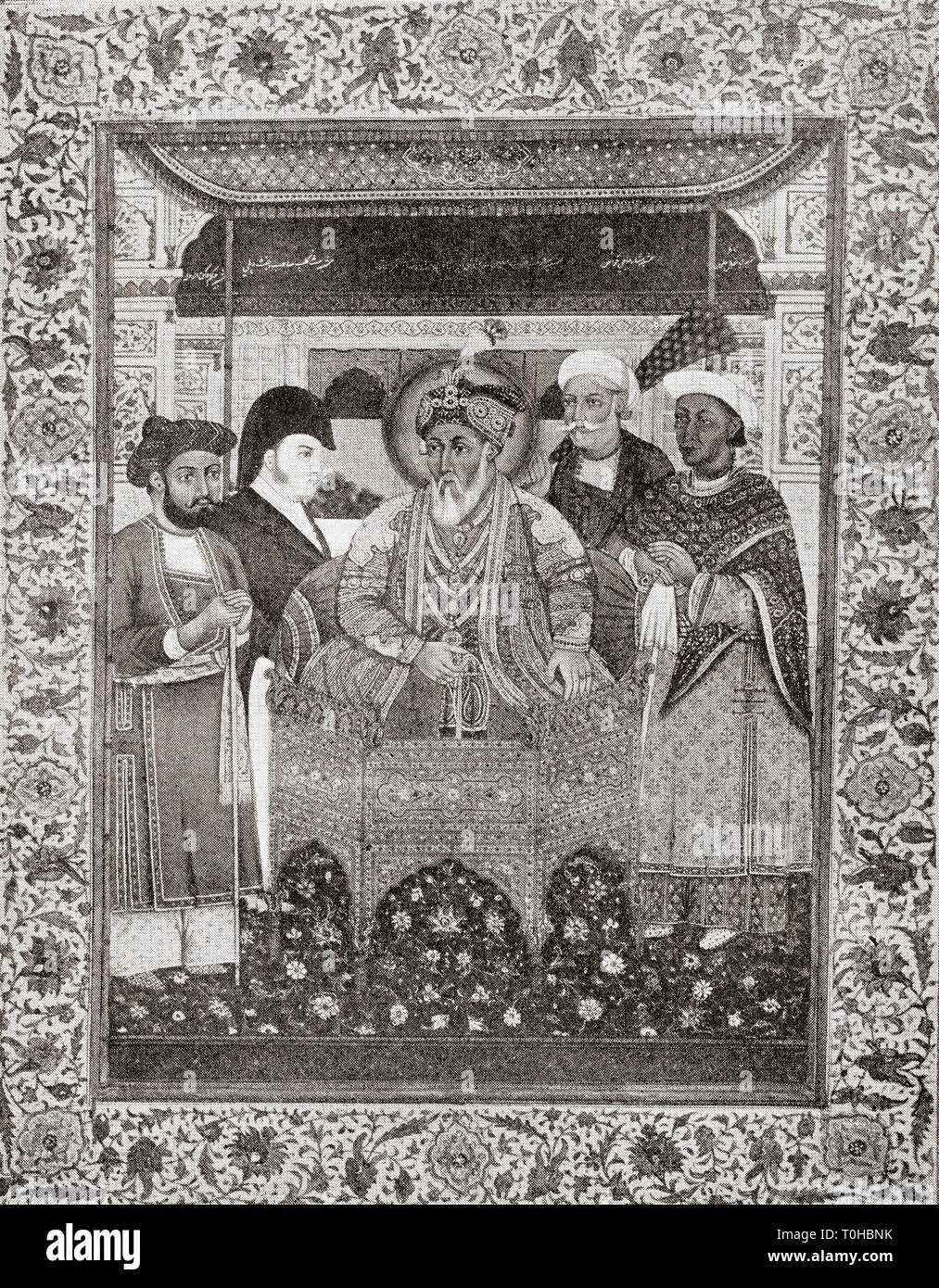 old vintage photo of Akbar Shah II Stock Photo - Alamy