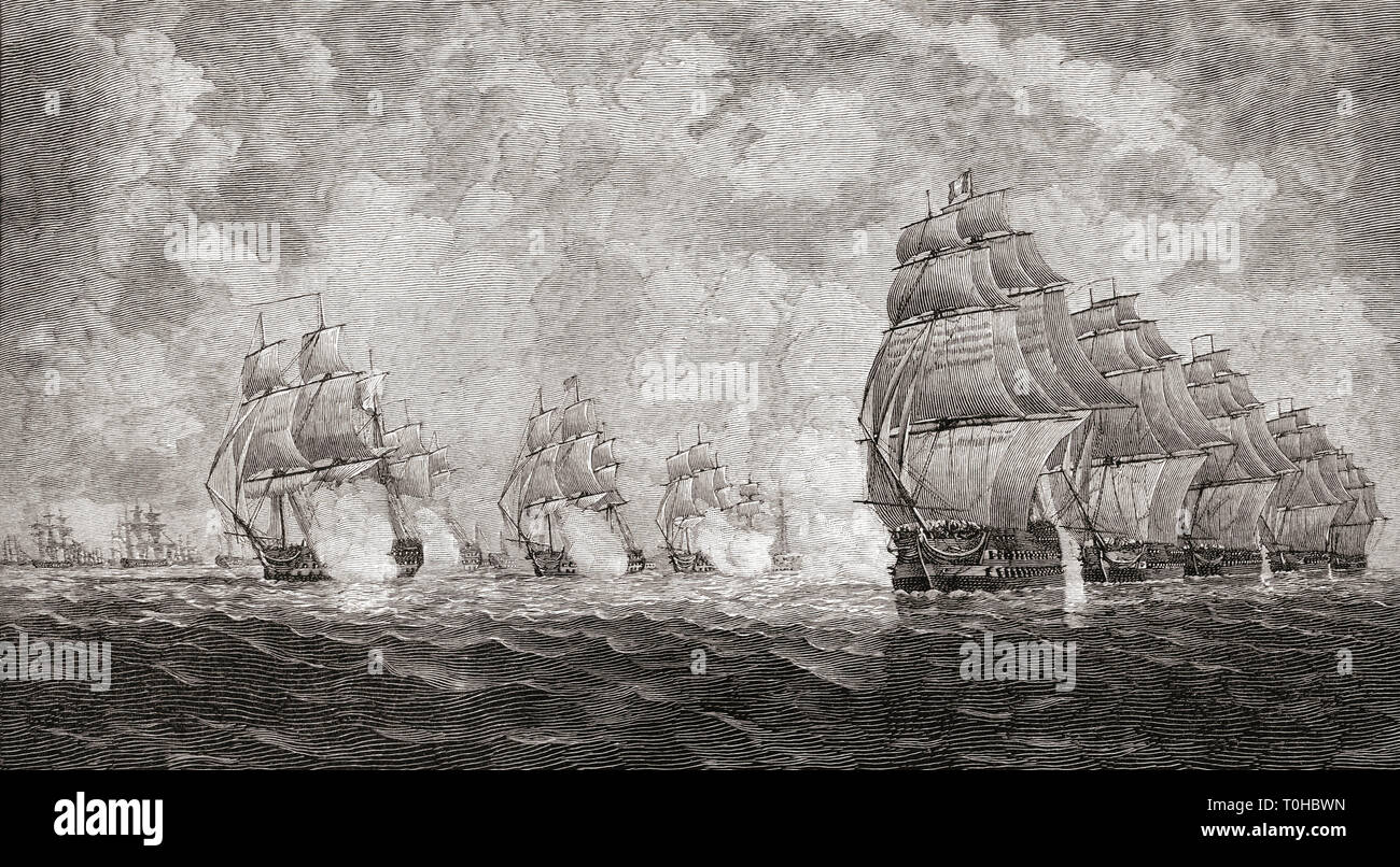 1804 naval painting hi-res stock photography and images - Alamy