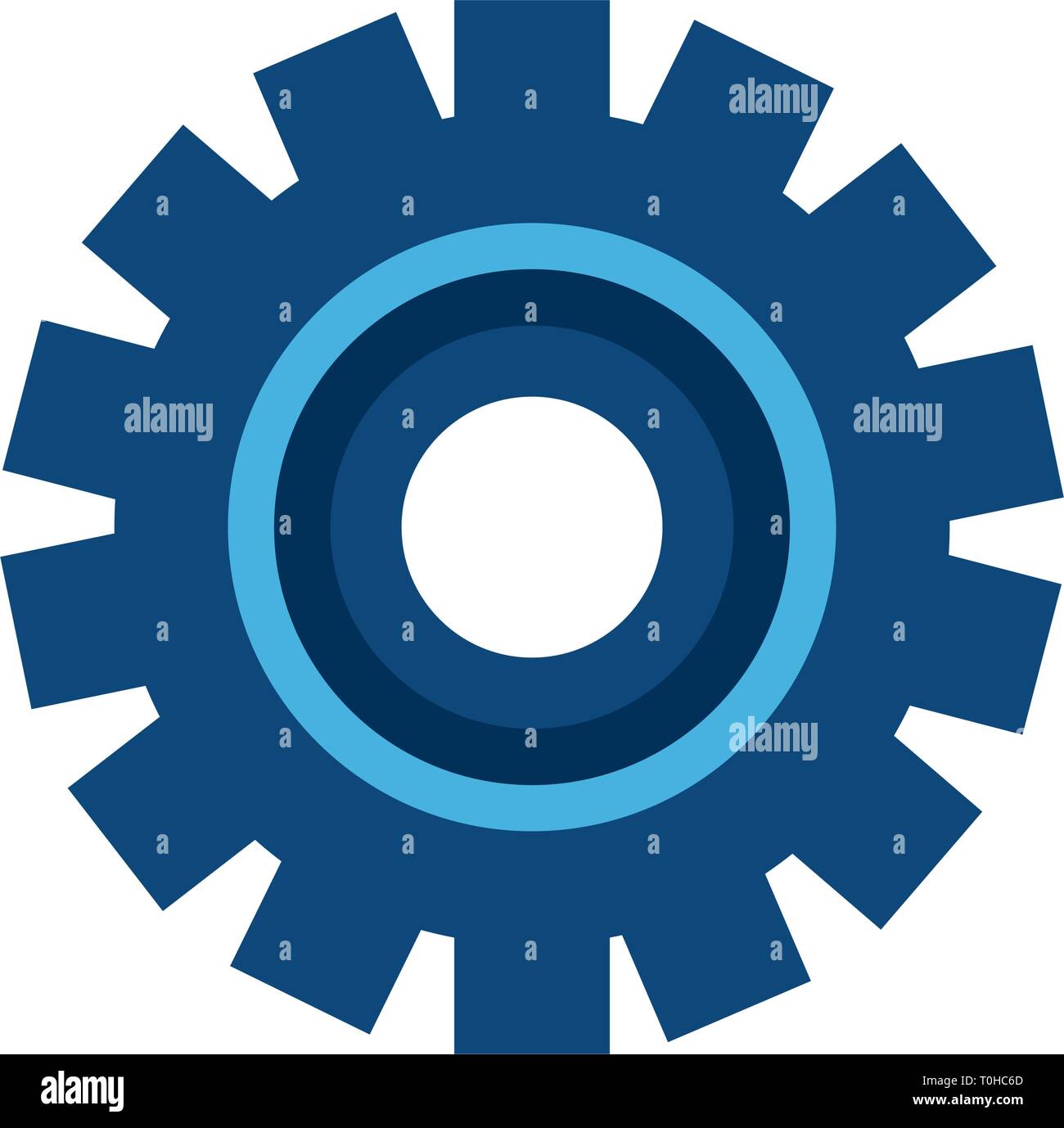 gear wheel icon on white background vector illustration Stock Vector ...