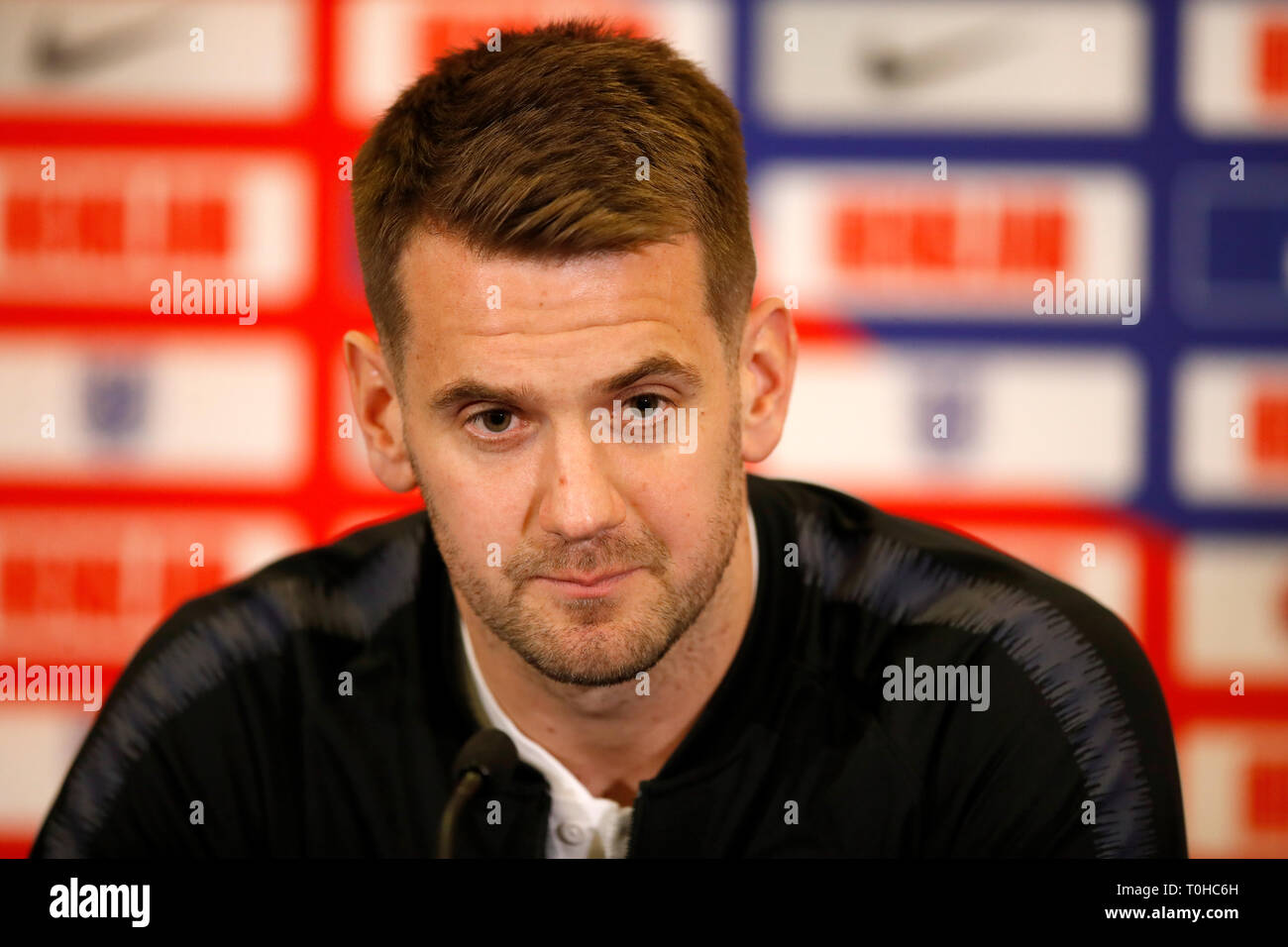 England goalkeeper Tom Heaton during the media day at St George's Park ...
