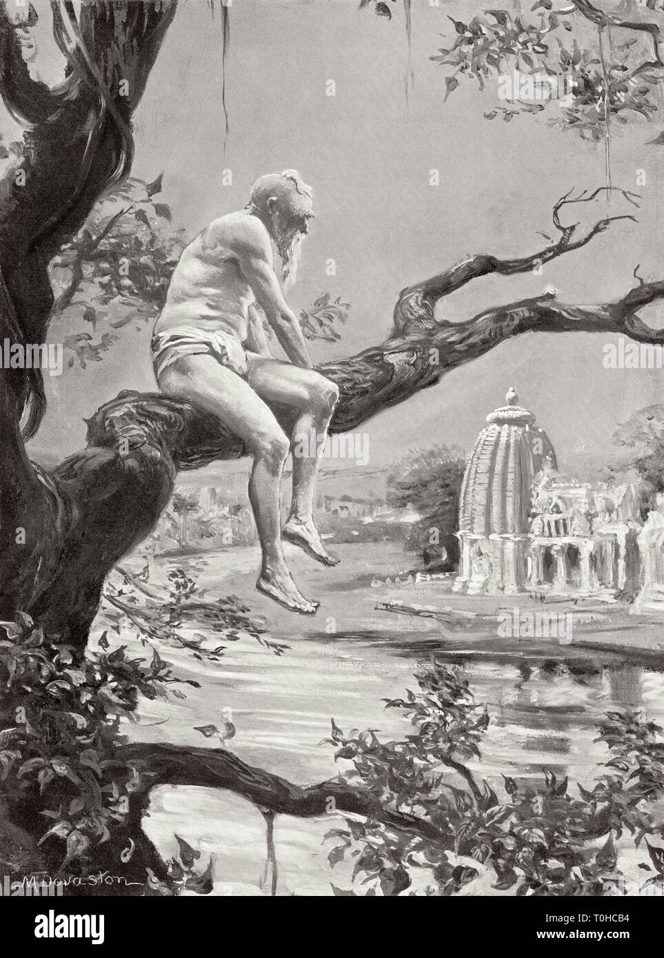 impression of Dhanga end of reign, abandoned body Ganges and Yamuna ...