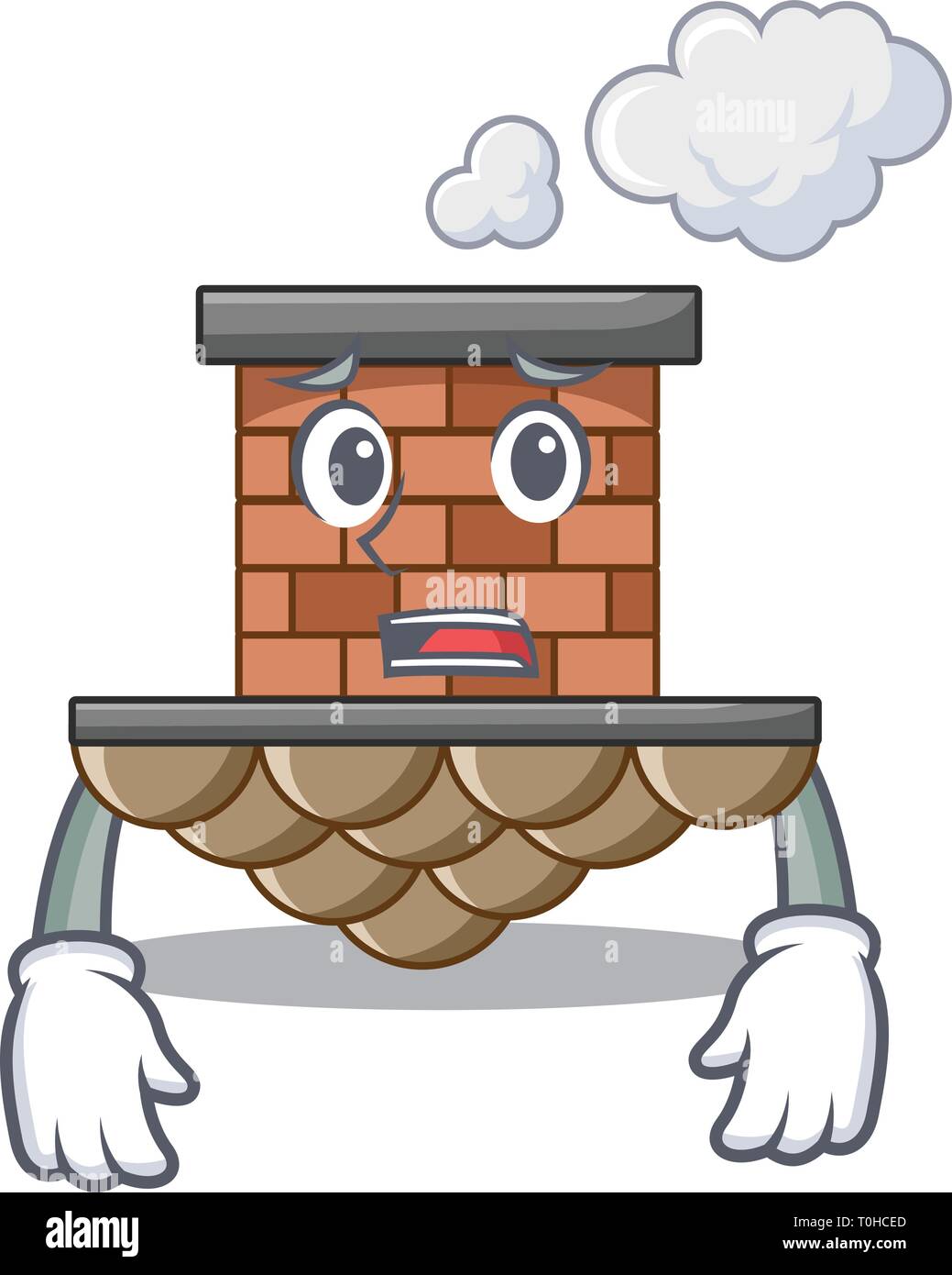 Brick industrial chimney Stock Vector Images - Alamy