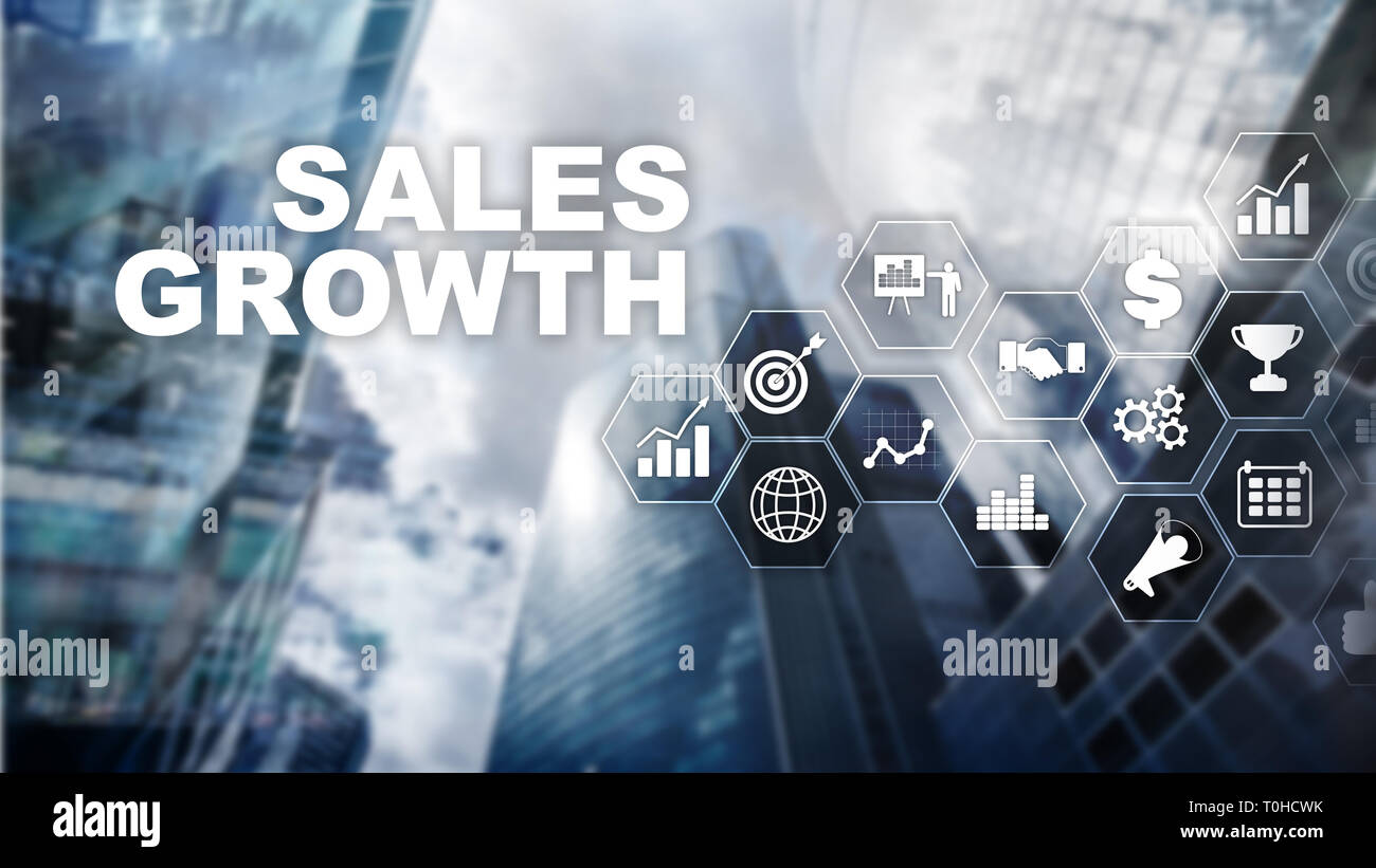 Chart growth concept. Sales increase, marketing strategy. Double ...