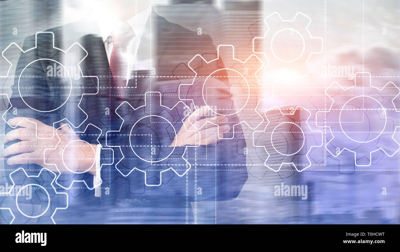 Gears mechanism, digital transformation, data integration and digital ...