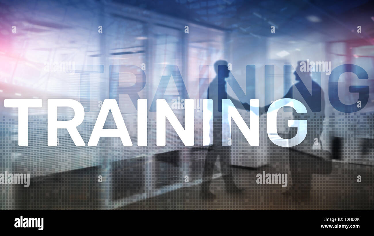 Business training concept. Training Webinar E-learning. Financial ...