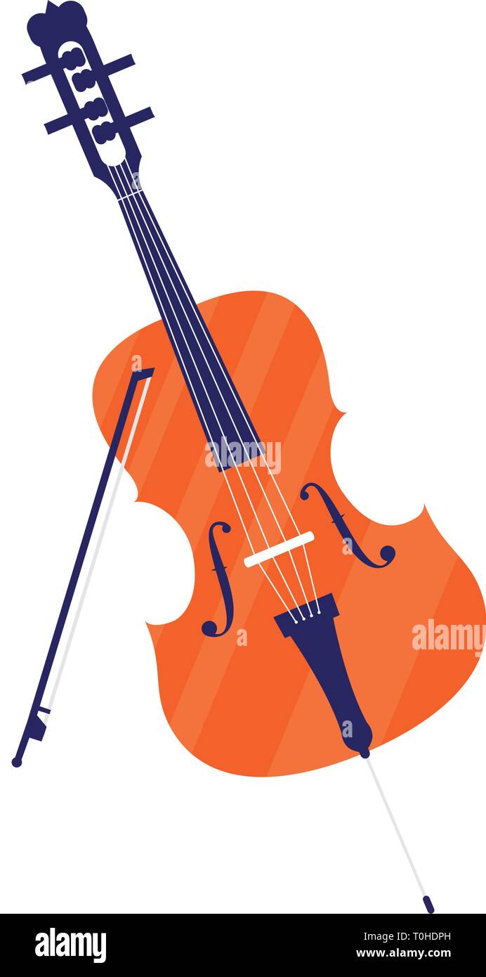 fiddle instrument musical icon vector illustration design Stock Vector ...