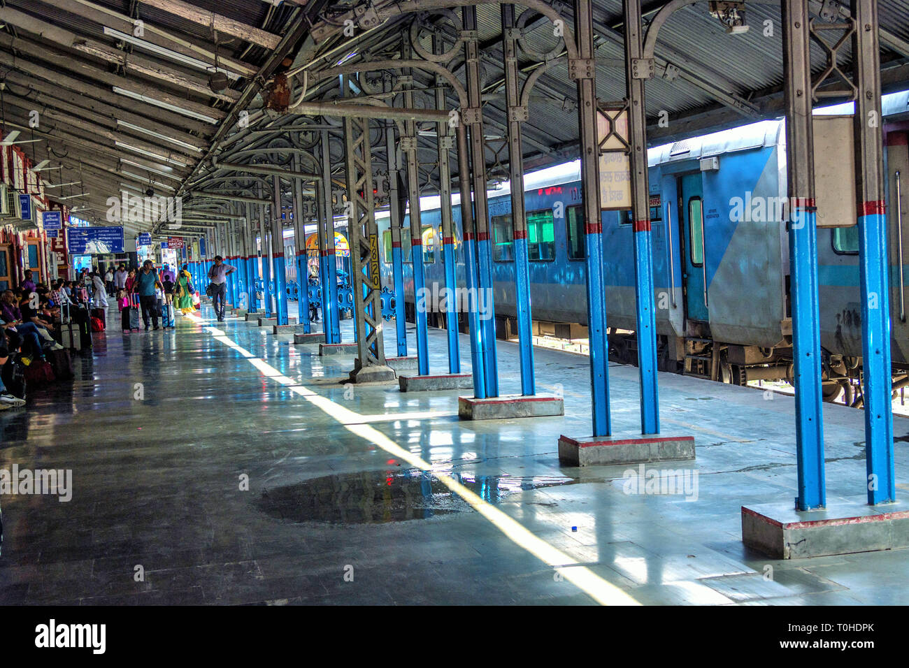 Platform Railway Station Dehradun, Uttarakhand, India, Asia Stock Photo ...