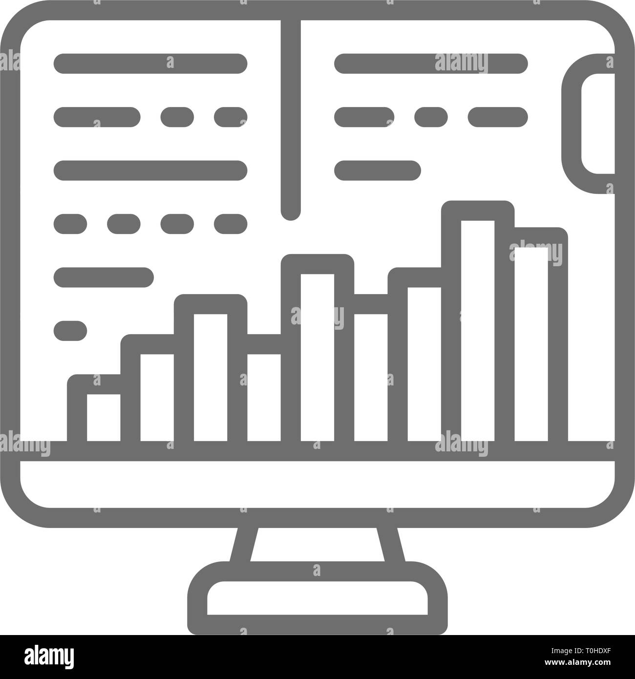 Computer loan chart icon hi-res stock photography and images - Alamy