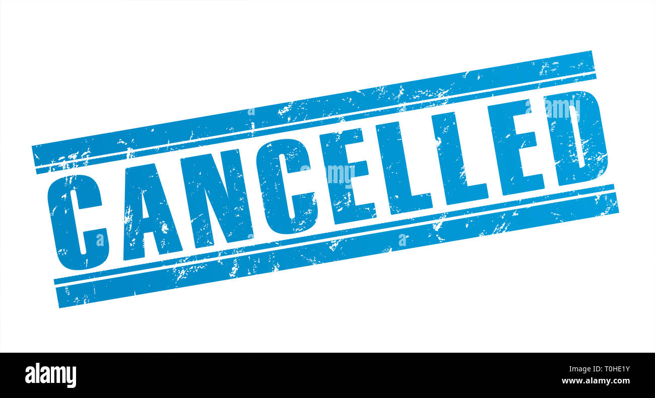 cancelled rubber stamp concept illustration isolated Stock Photo - Alamy