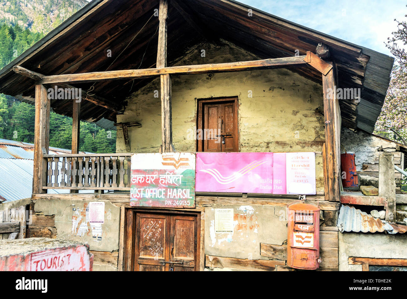 Post Office, Pin 249135, Harsil, Uttarakhand, India, Asia Stock Photo ...