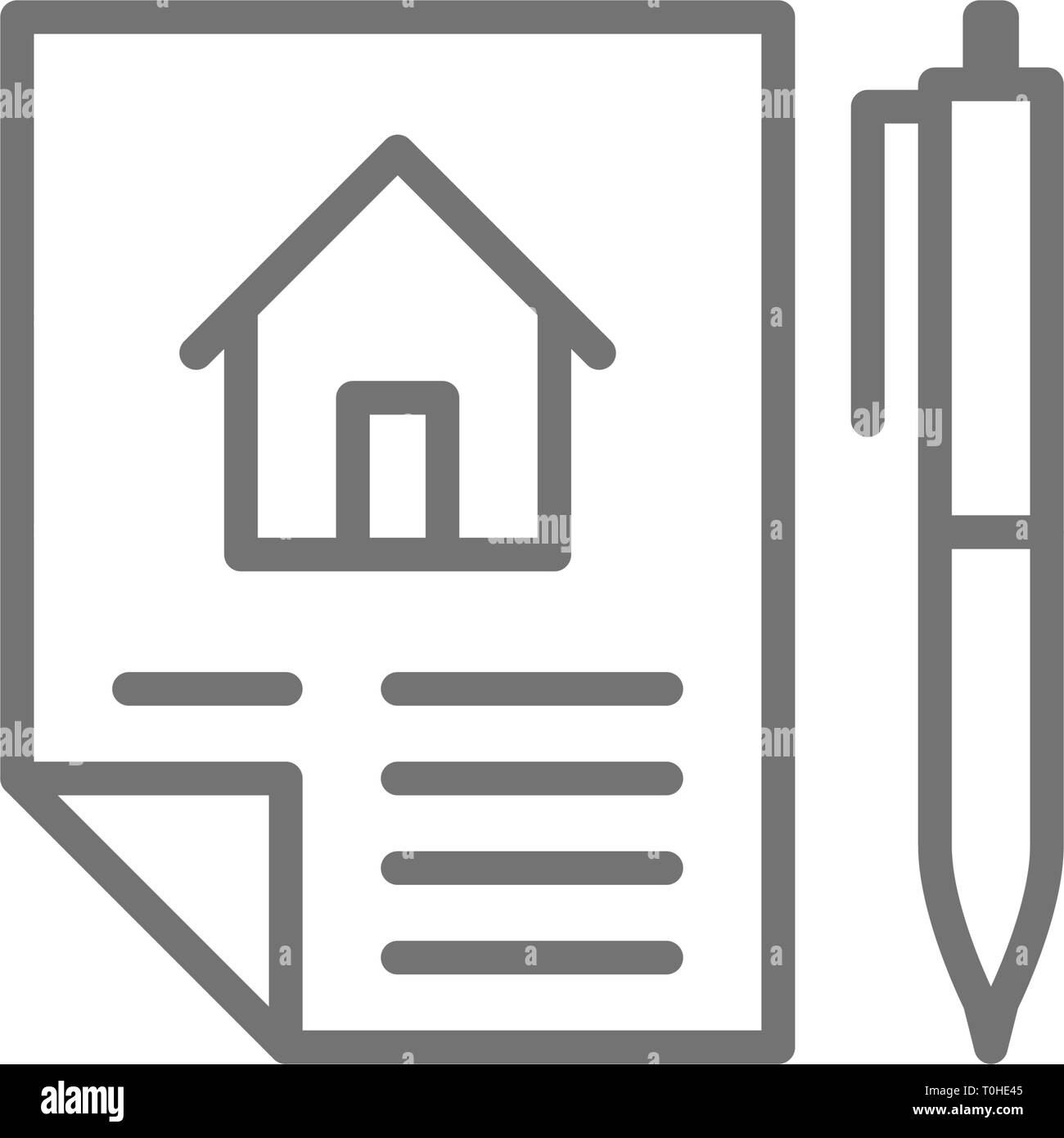 Commercial lease agreement Stock Vector Images - Alamy