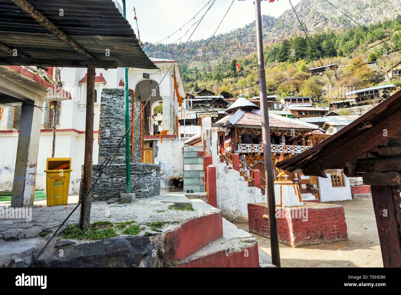Mukhba village, Harsil, Uttarakhand, India, Asia Stock Photo - Alamy