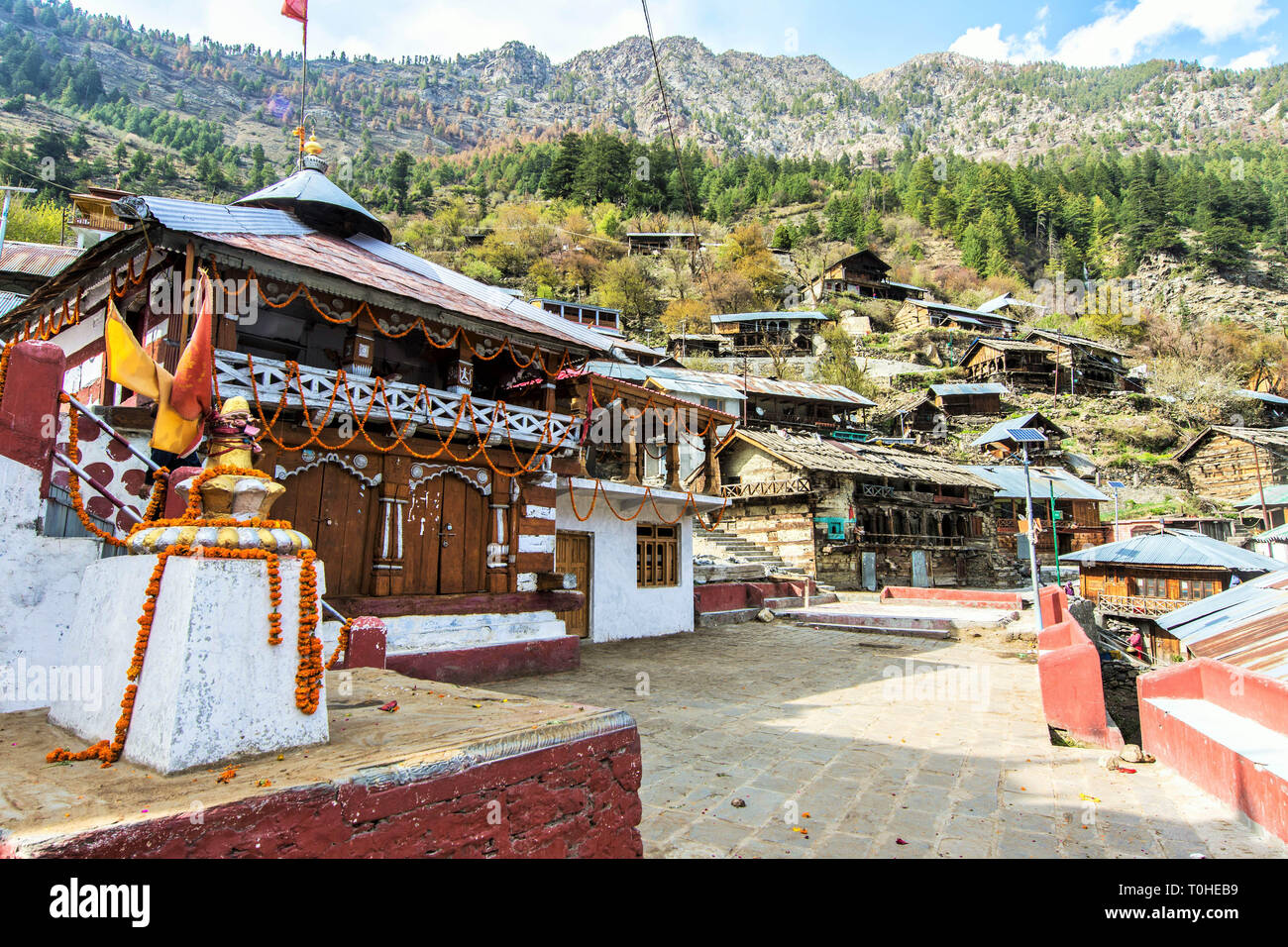 Mukhba village, Harsil, Uttarakhand, India, Asia Stock Photo - Alamy