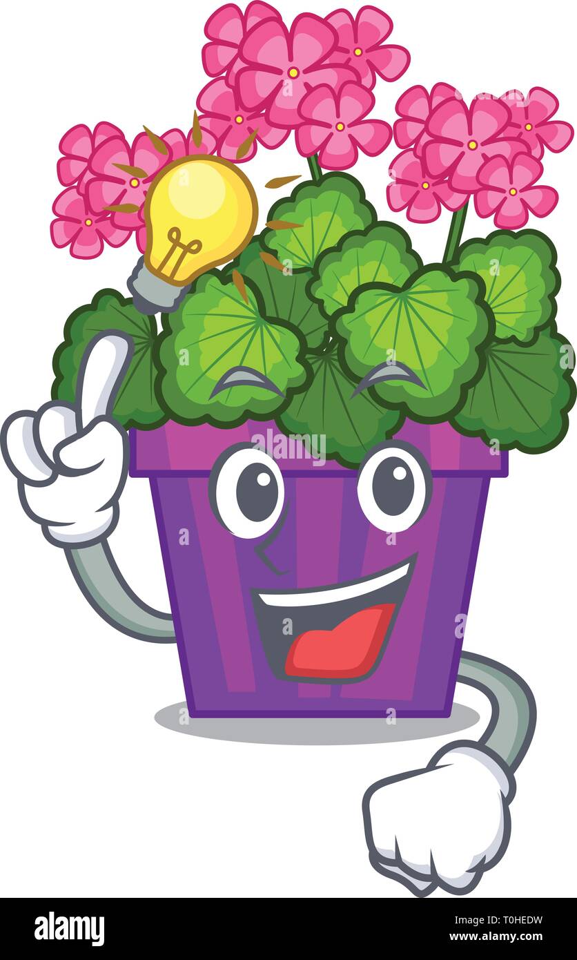 Have an idea geranium flowers in the cartoon shape Stock Vector Image ...