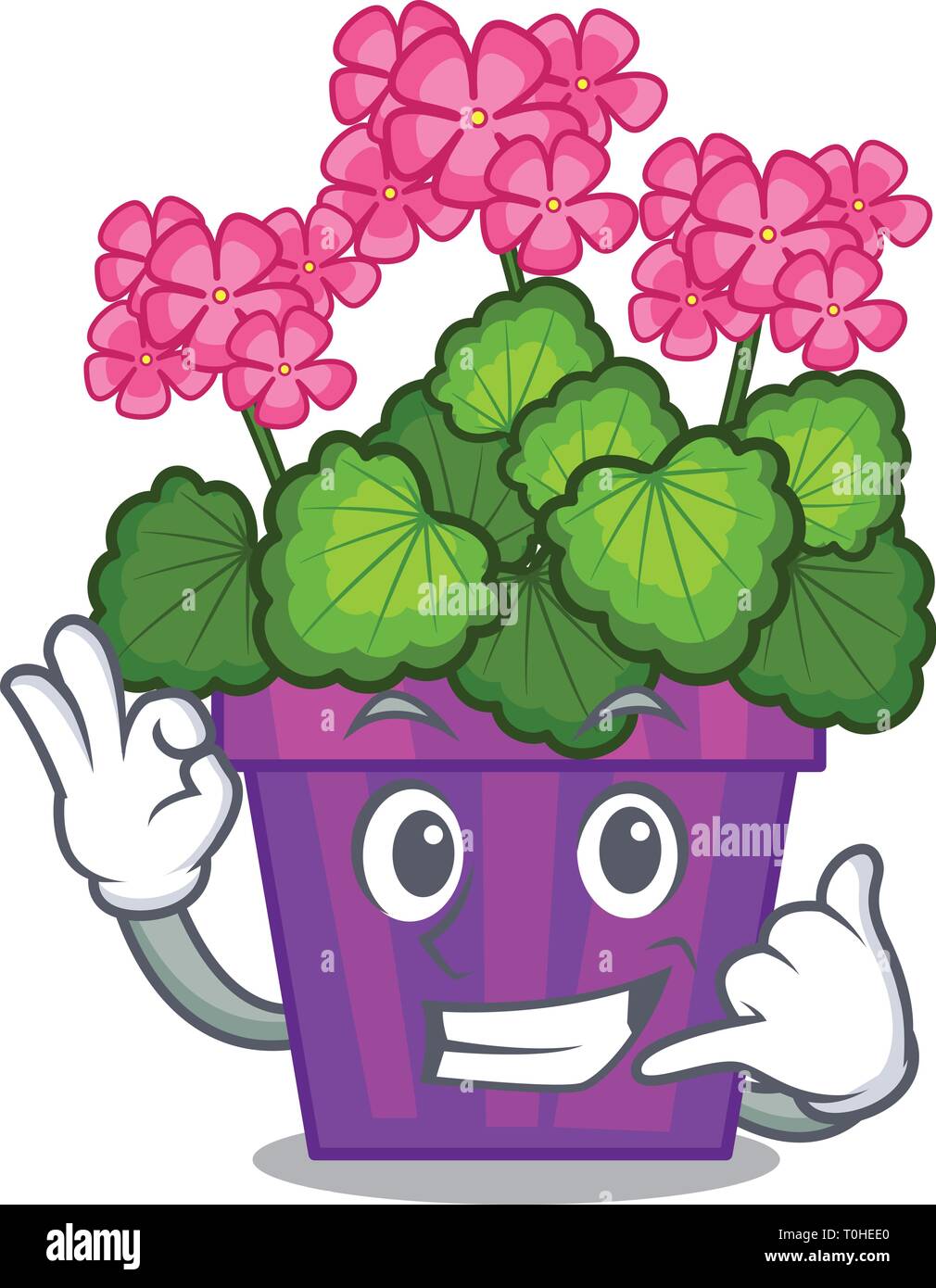 Geranium pelargonium signal Stock Vector Images - Alamy
