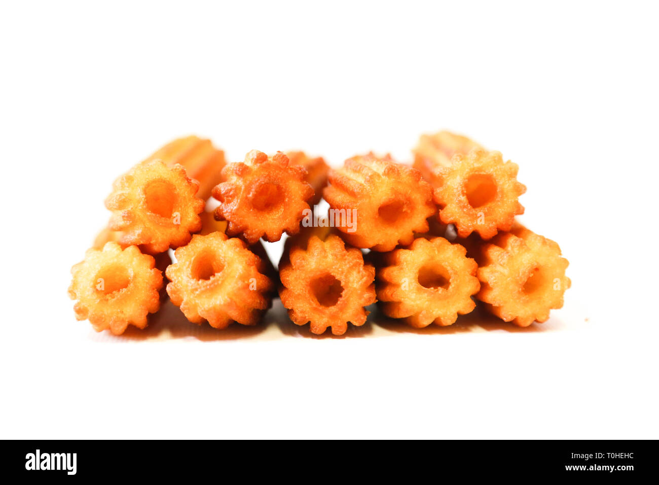 spanish fritters on white background Stock Photo - Alamy