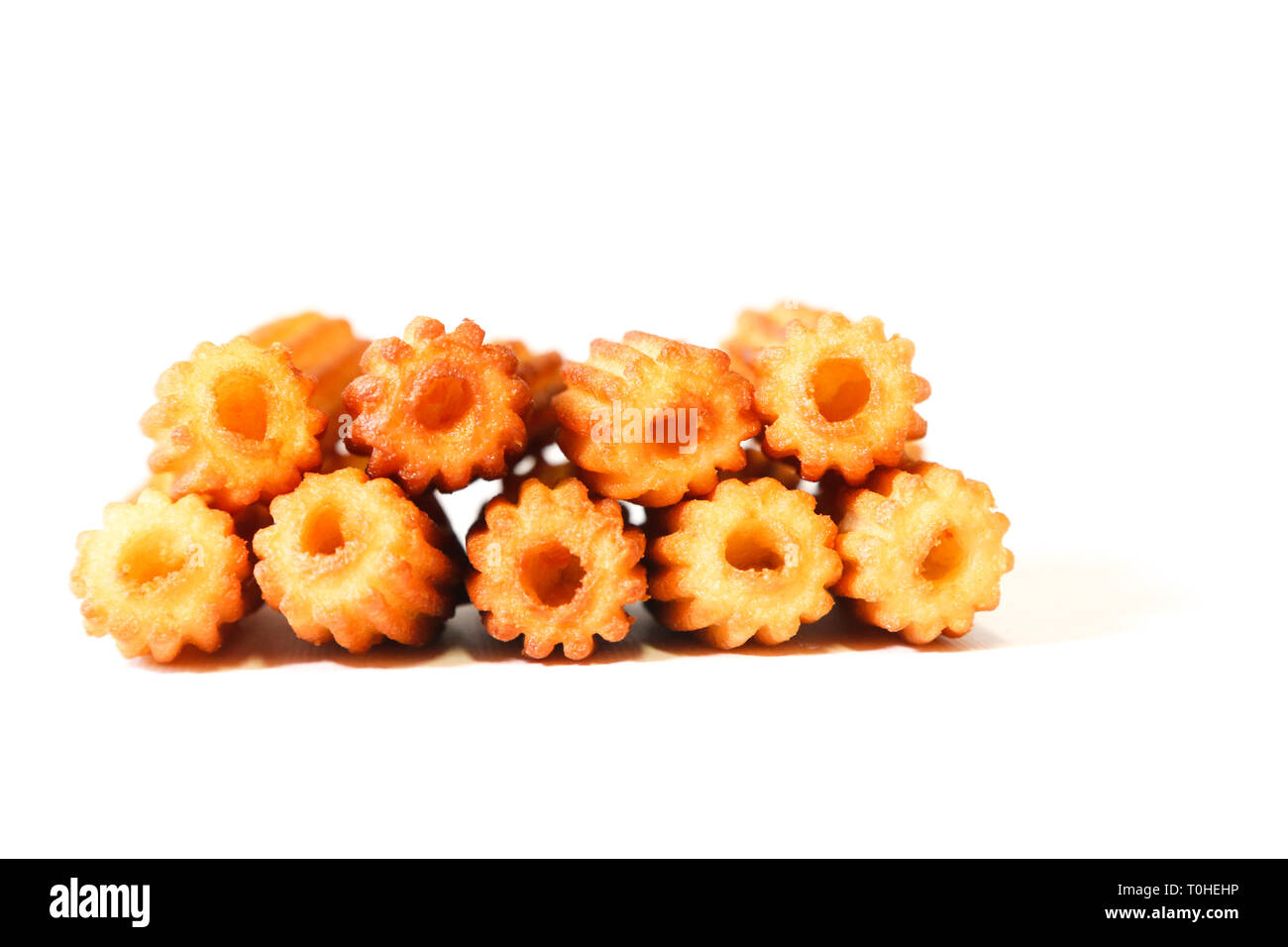 spanish fritters on white background Stock Photo - Alamy