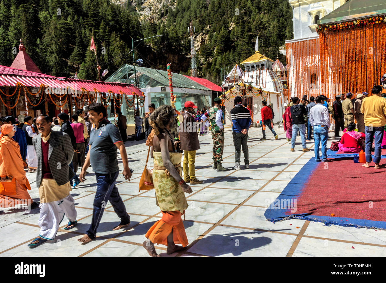 Ganga Temple, Gangotri, Uttarakhand, India, Asia Stock Photo - Alamy