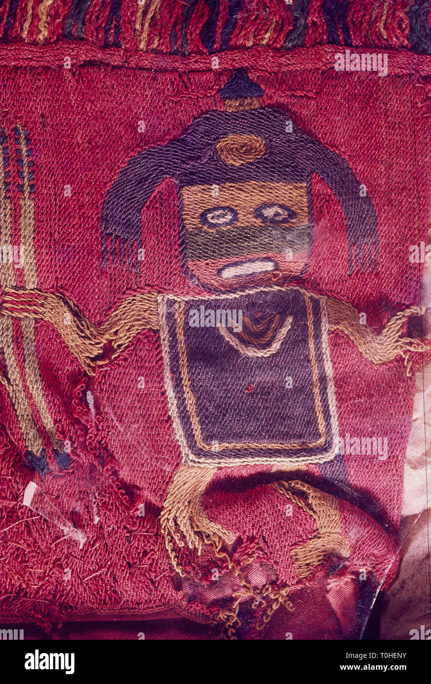 Textiles, Paracas Culture, Peru, 2015. Creator: Luis Rosendo Stock ...