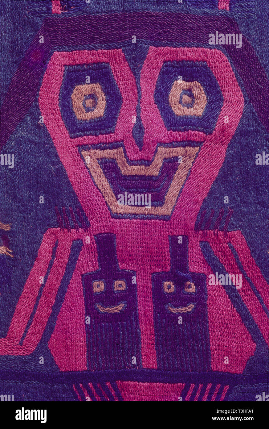 Textiles, Paracas Culture, Peru, 2015. Creator: Luis Rosendo Stock ...