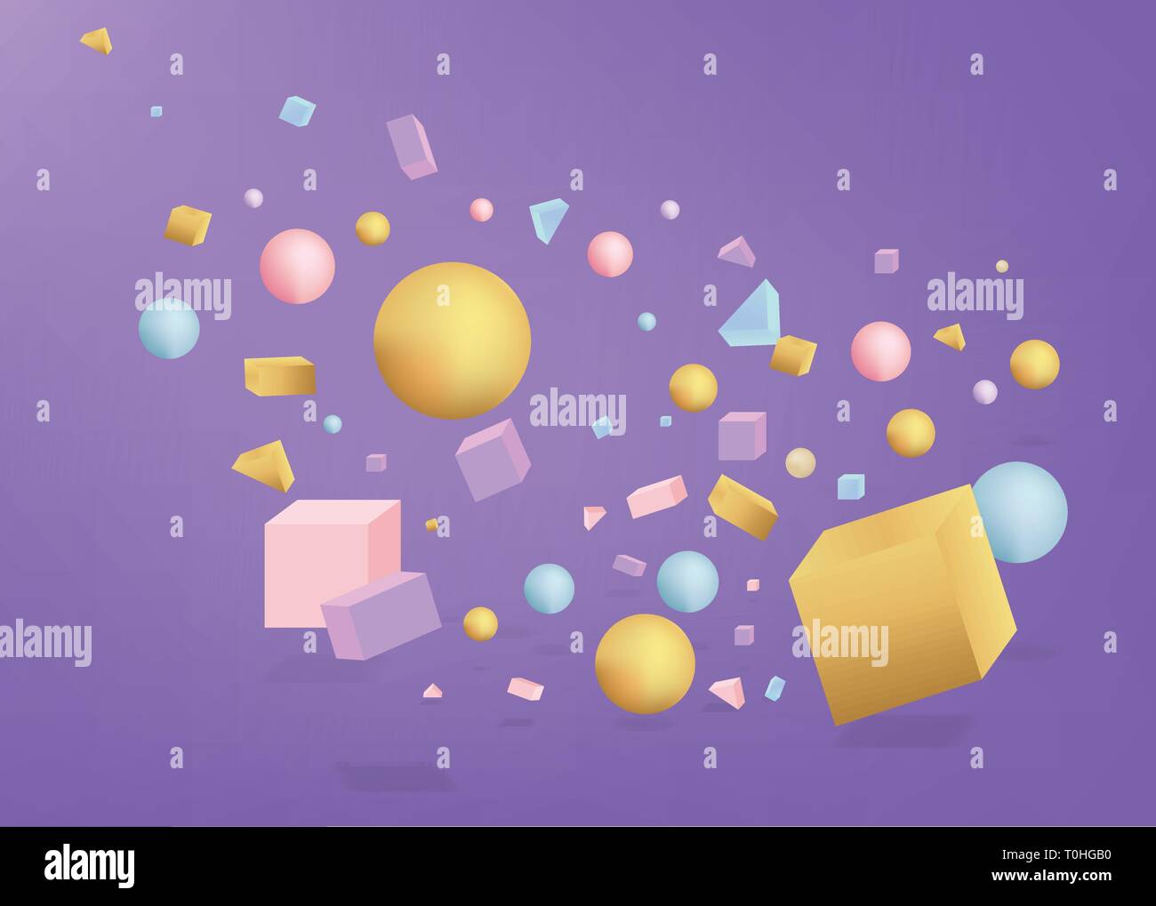 3d figures realistic vector primitives composition abstract minimalism ...