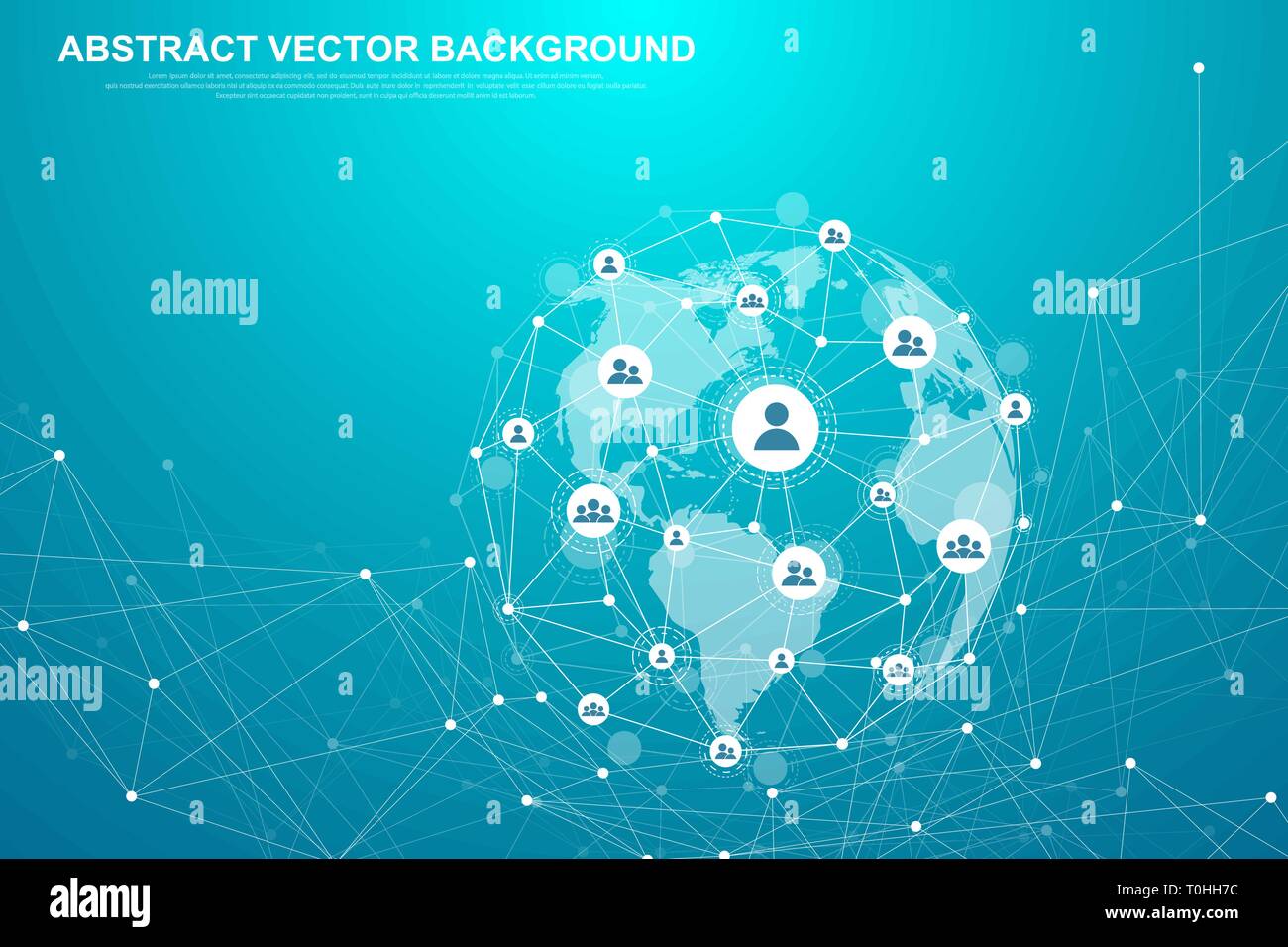 Networking Connection Concept Abstract Technology Global Network