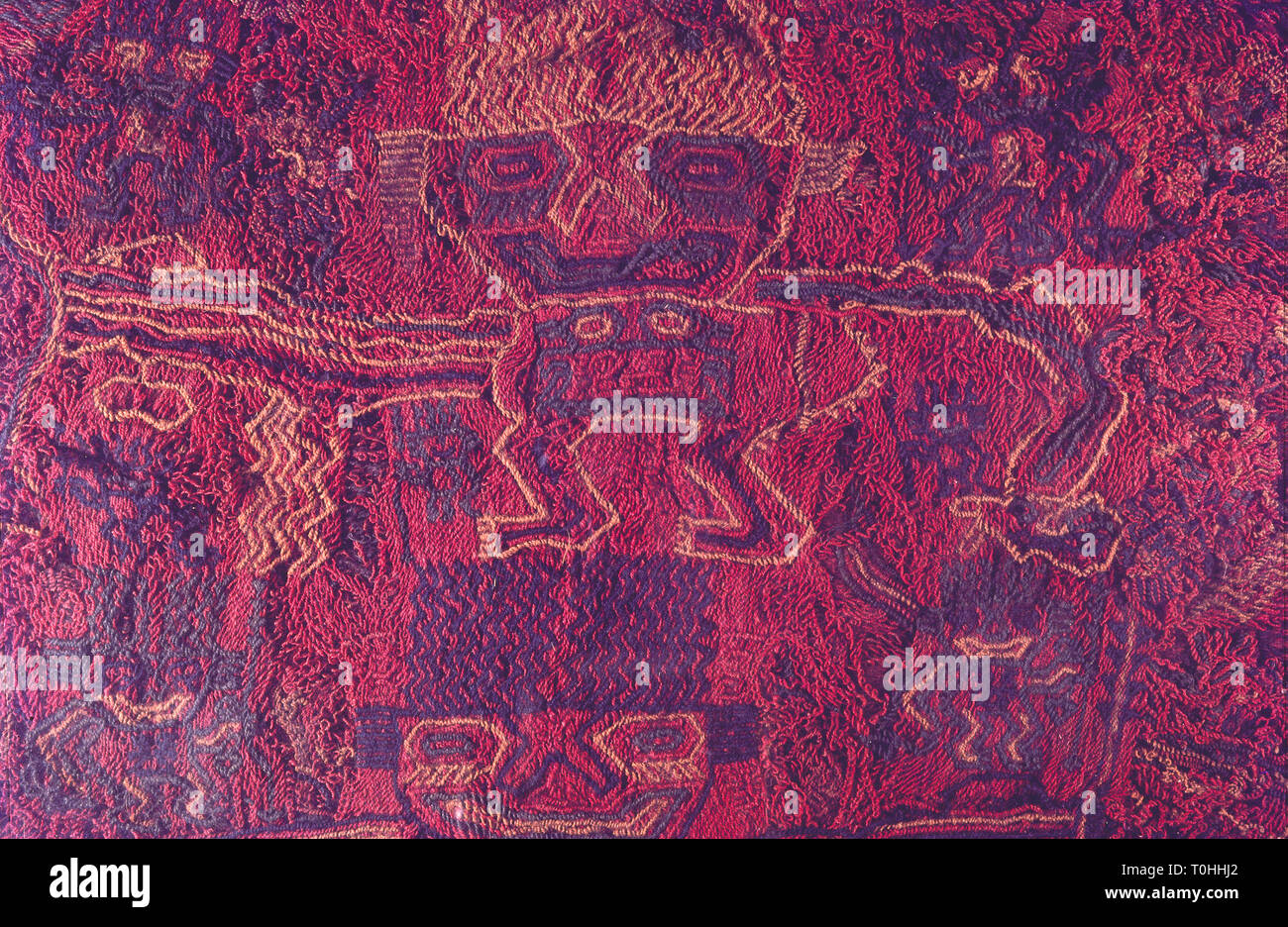 Textiles, Paracas Culture, Peru, 2015. Creator: Luis Rosendo Stock ...