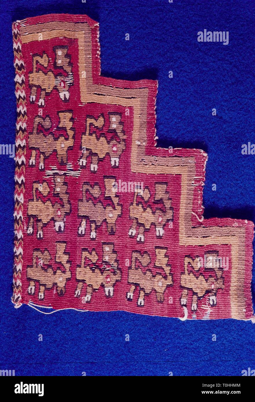 Textiles, Paracas Culture, Peru, 2015. Creator: Luis Rosendo Stock ...