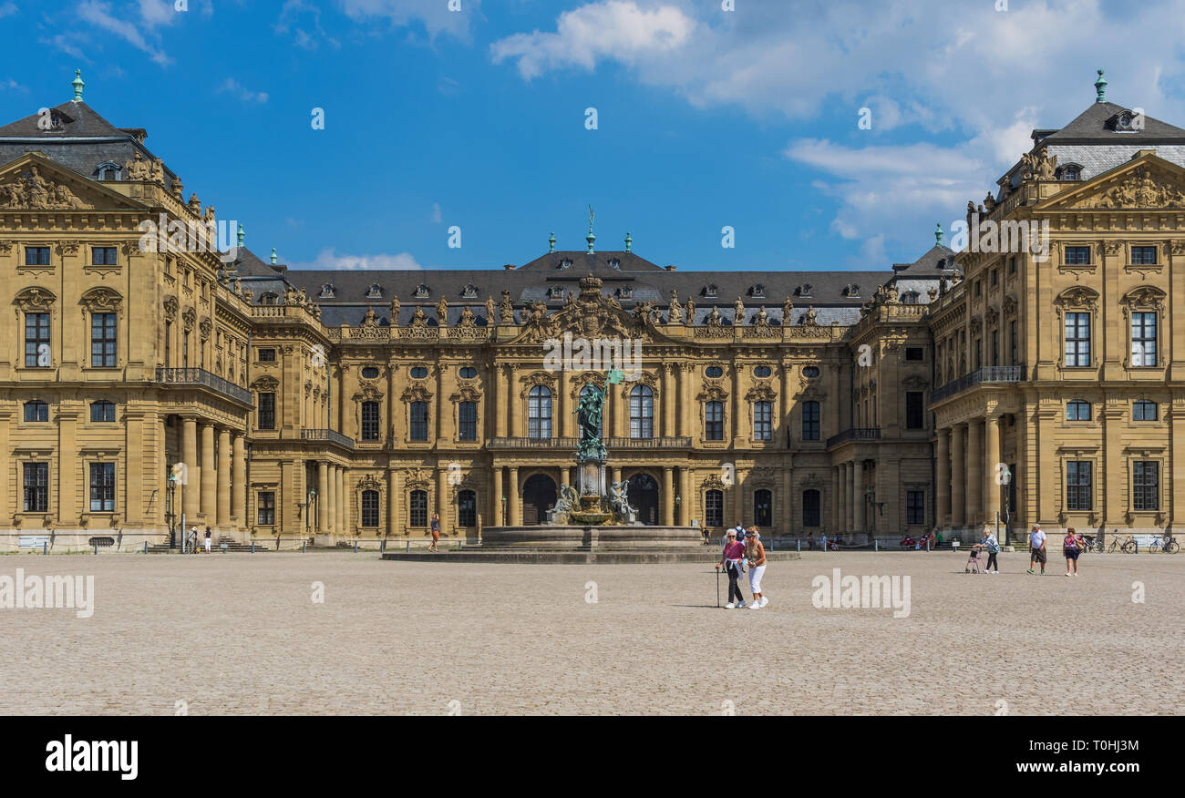 Wurzburg, Germany - located on the Main river and popular tourist ...