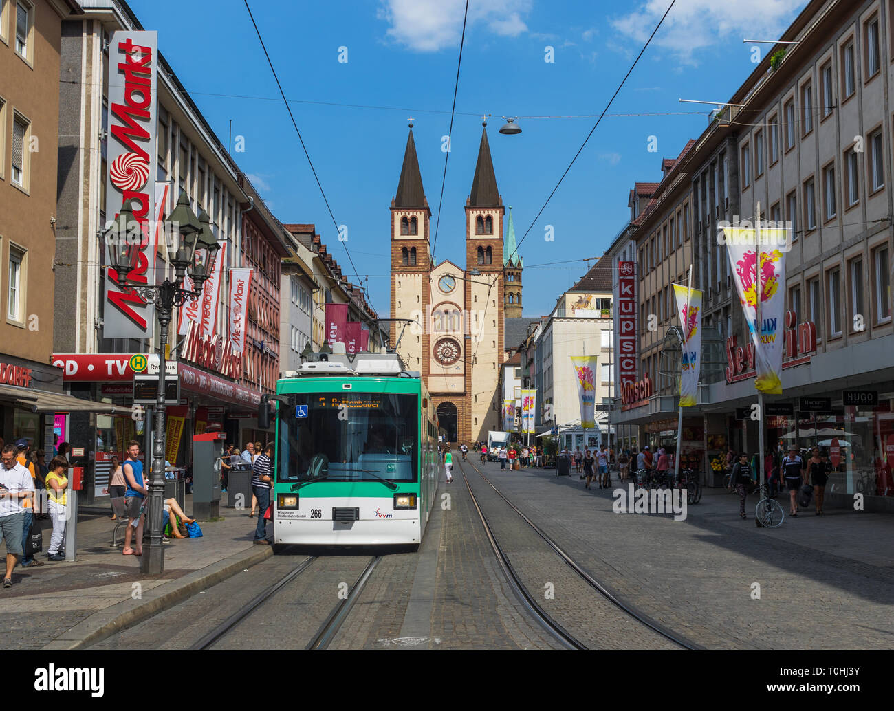Wurzburg, Germany - located on the Main river and popular tourist ...