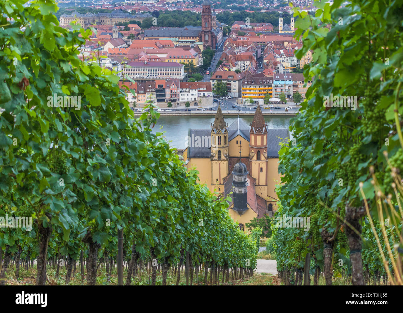 Wurzburg, Germany - located on the Main river and popular tourist ...