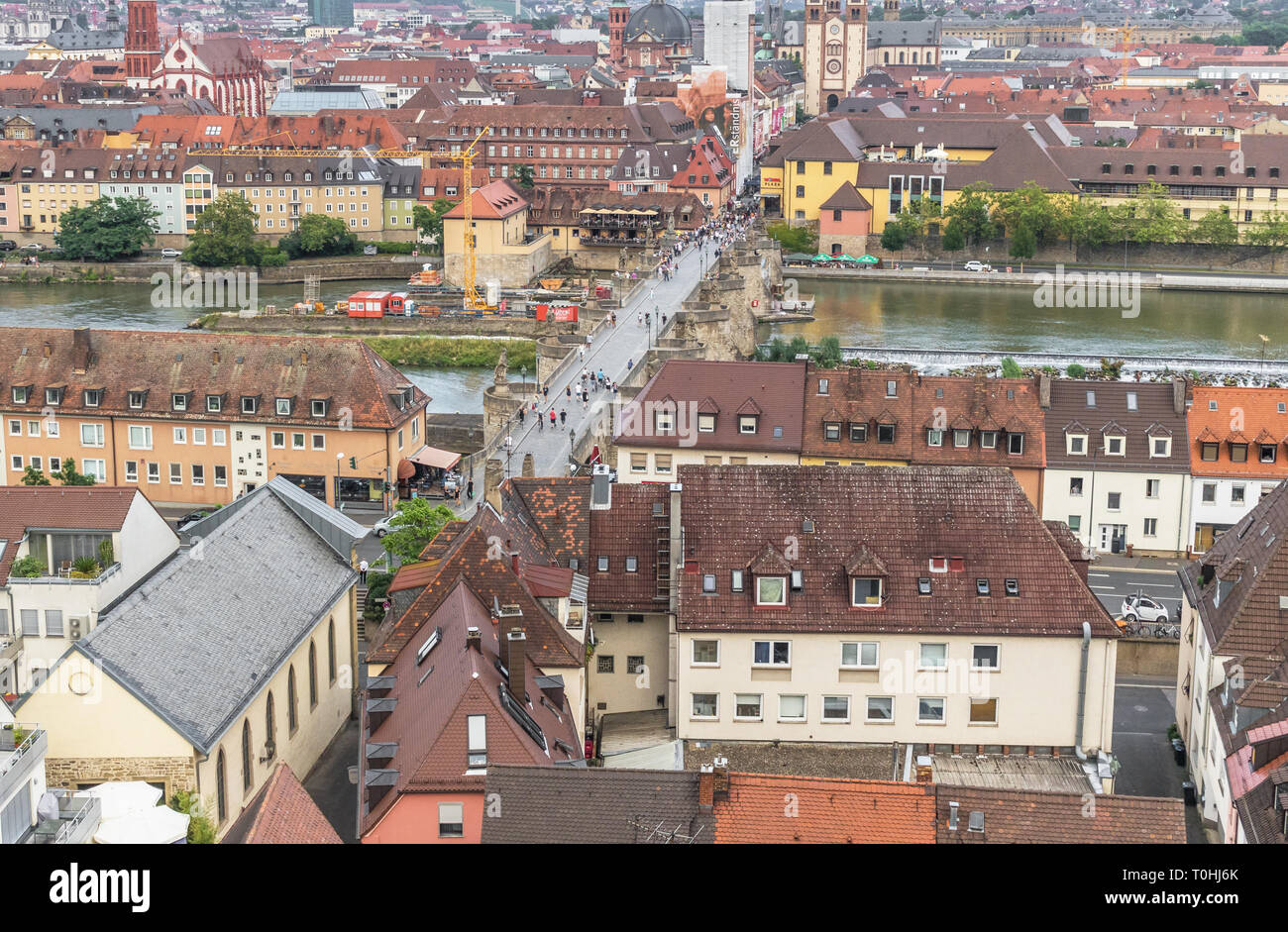 Wurzburg, Germany - located on the Main river and popular tourist ...