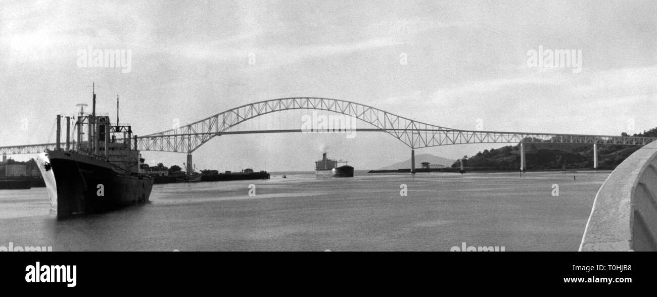 geography / travel, Panama, traffic / transport, Panama Canal, Bridge ...
