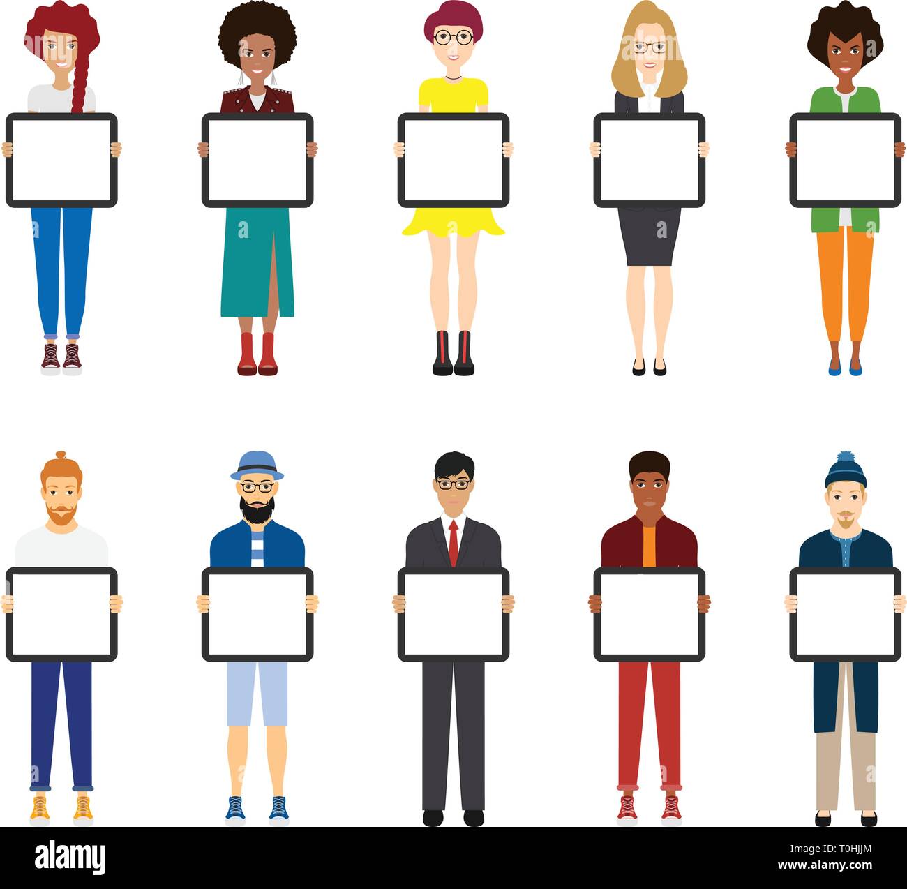 Set women message board Stock Vector Images - Alamy