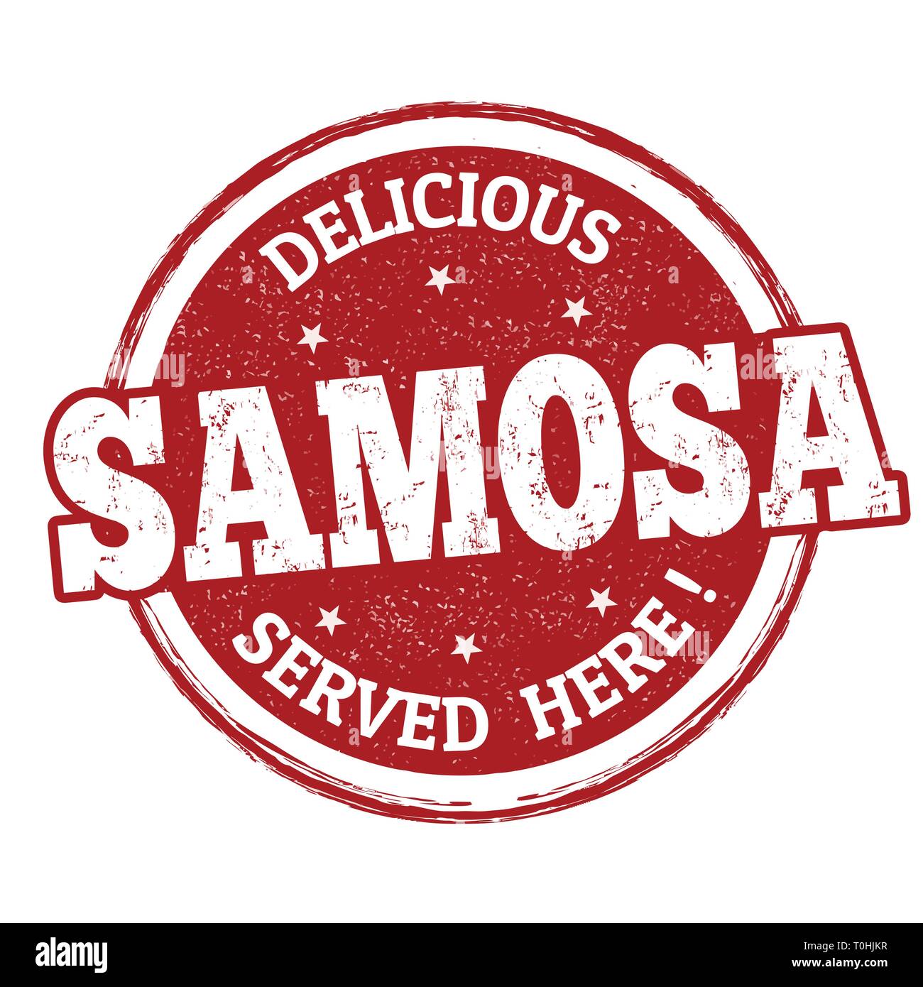 Samosa sign or stamp on white background, vector illustration Stock ...