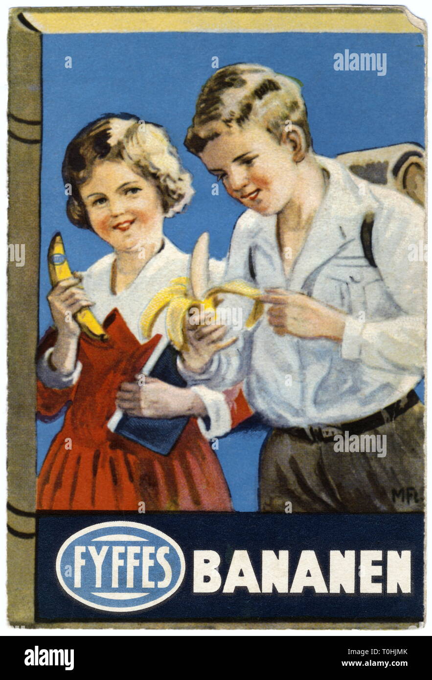advertising, food, banana advertising, banana, label Fyffes ...